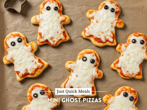 Mini Ghost Pizzas - Just Quick Meals